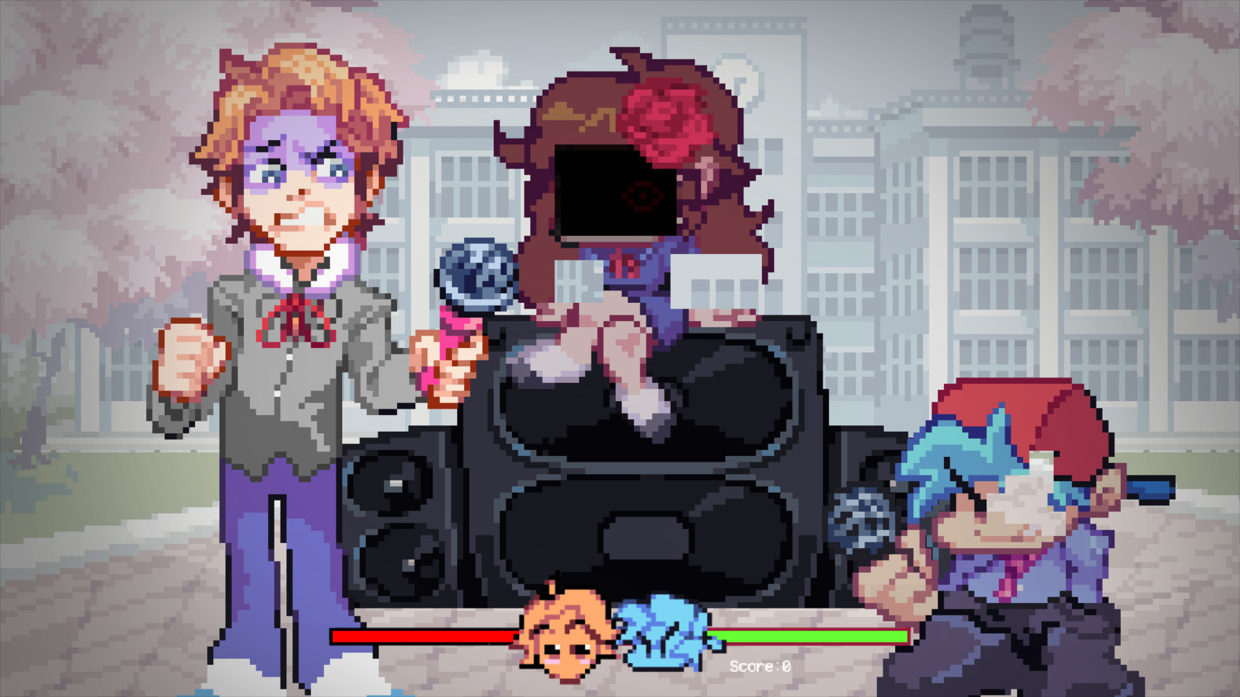 Senpai with DDLC outfit [Friday Night Funkin'] [Mods]