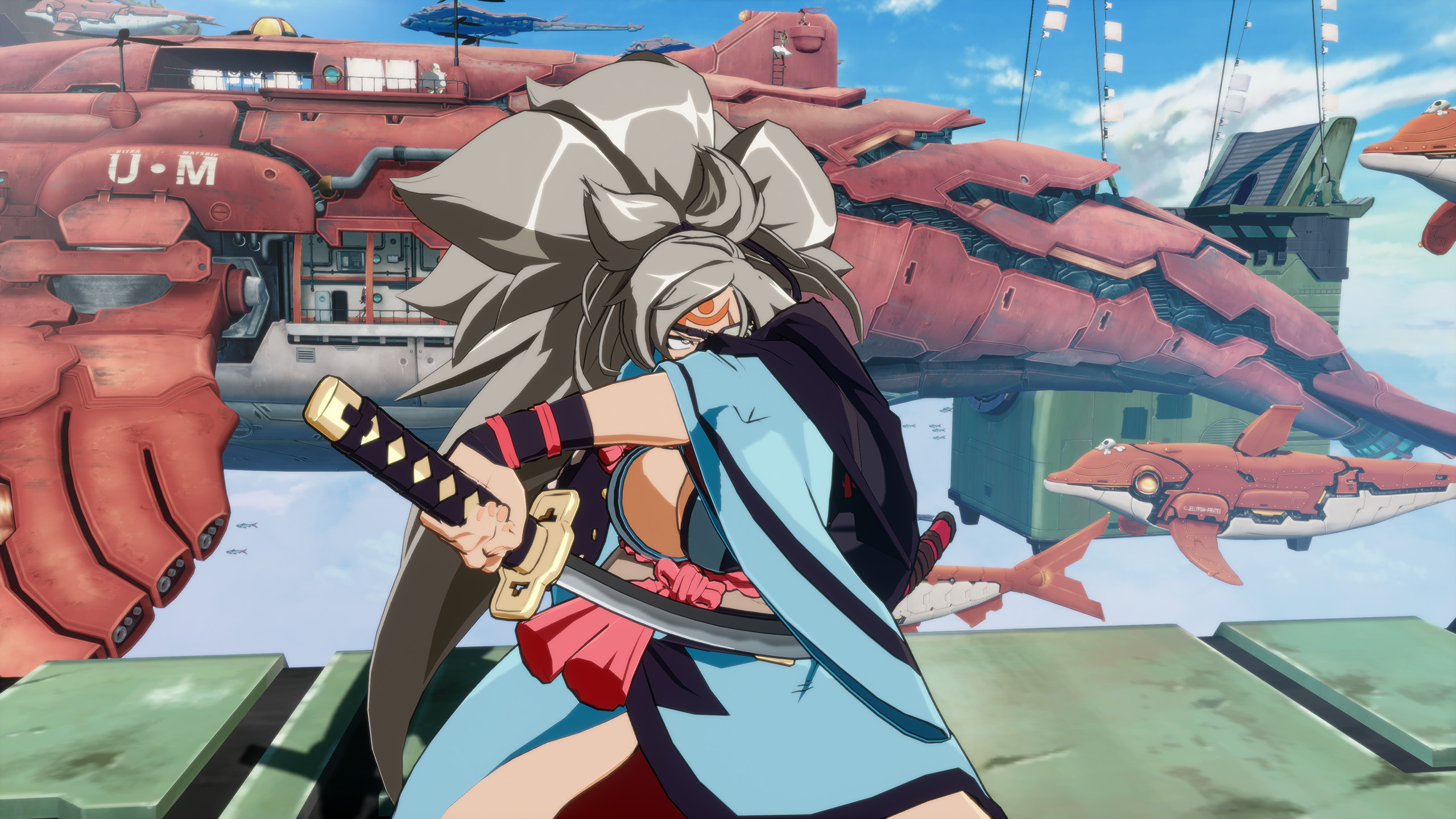 Samurai Shodown Baiken P2 Color Mod for GUILTY GEAR -STRIVE- | GGST Mods