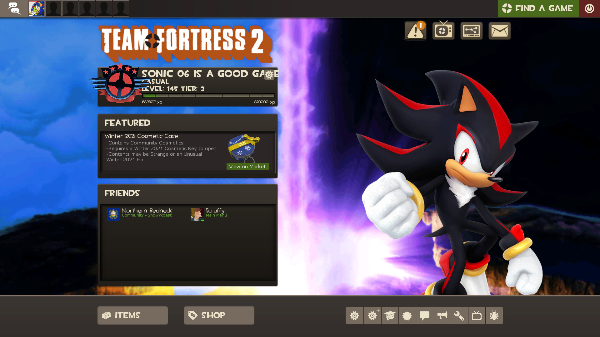Sonic Menu Renders & Backgrounds Mod for Team Fortress 2 | TF2 Mods