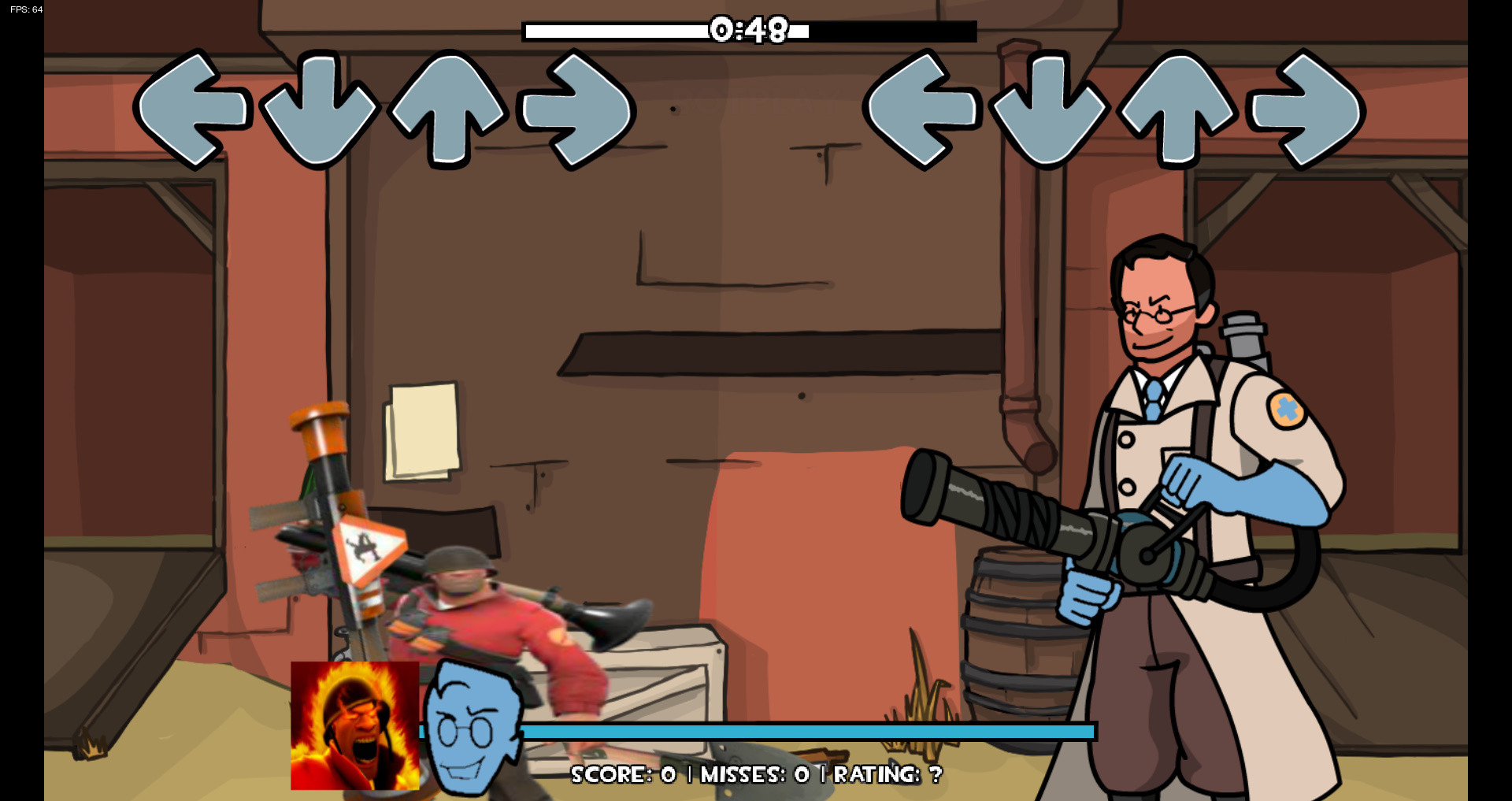 FNF Vs Mann Co Soldier Psych Engine Port Remaster Mod for Friday Night ...