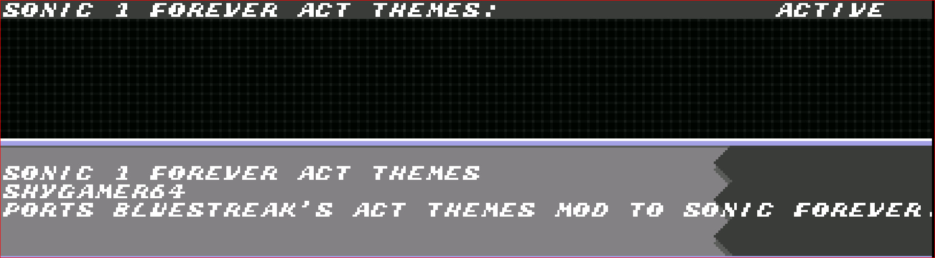 Act Themes Forever [Sonic the Hedgehog Forever] [Mods]