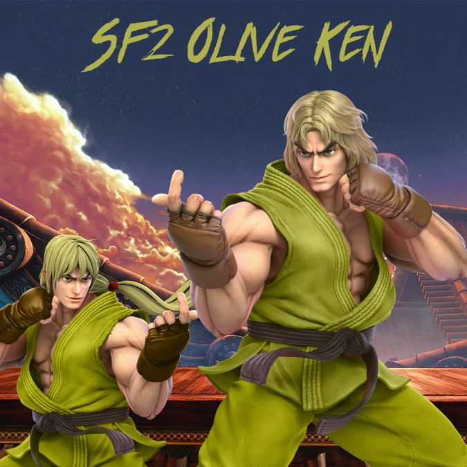SF2 Olive Ken Mod for Super Smash Bros. Ultimate | SSBU Mods