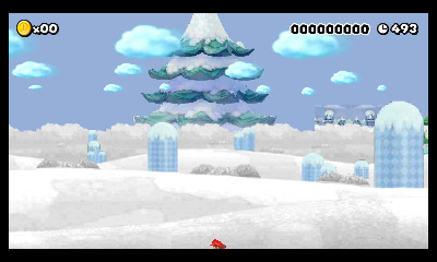 NSMBWii Snow Theme Mod for Super Mario Maker for Nintendo 3DS | SMM3DS Mods