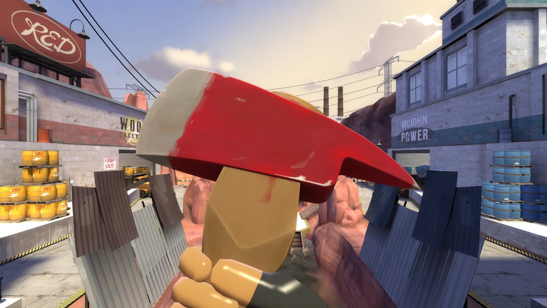 Team-Colored Fire Axe [Team Fortress 2] [Mods]