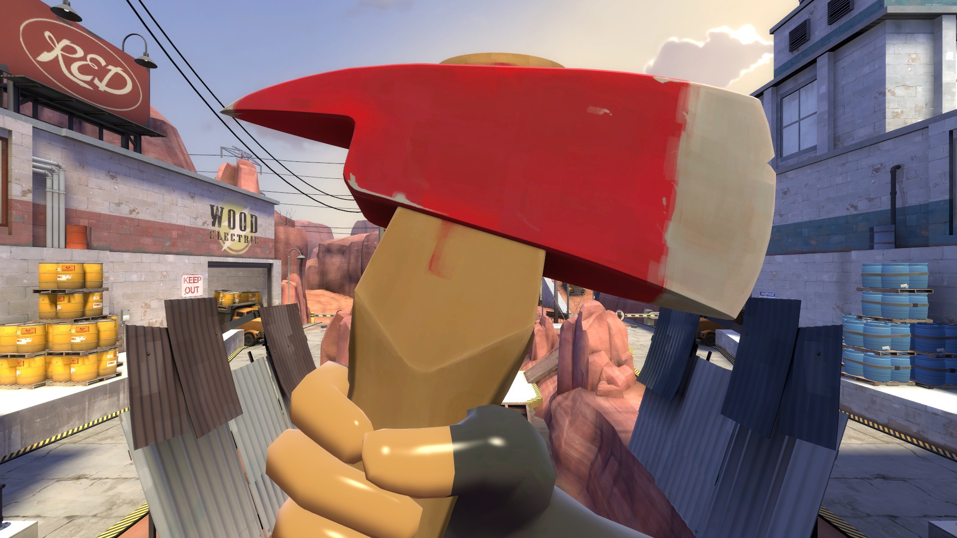 Team-Colored Fire Axe [Team Fortress 2] [Mods]