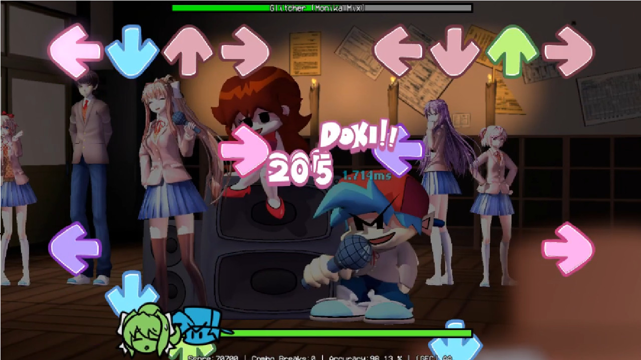 FNF Monika 3D skin release! Mod for Friday Night Funkin' | FNF Mods