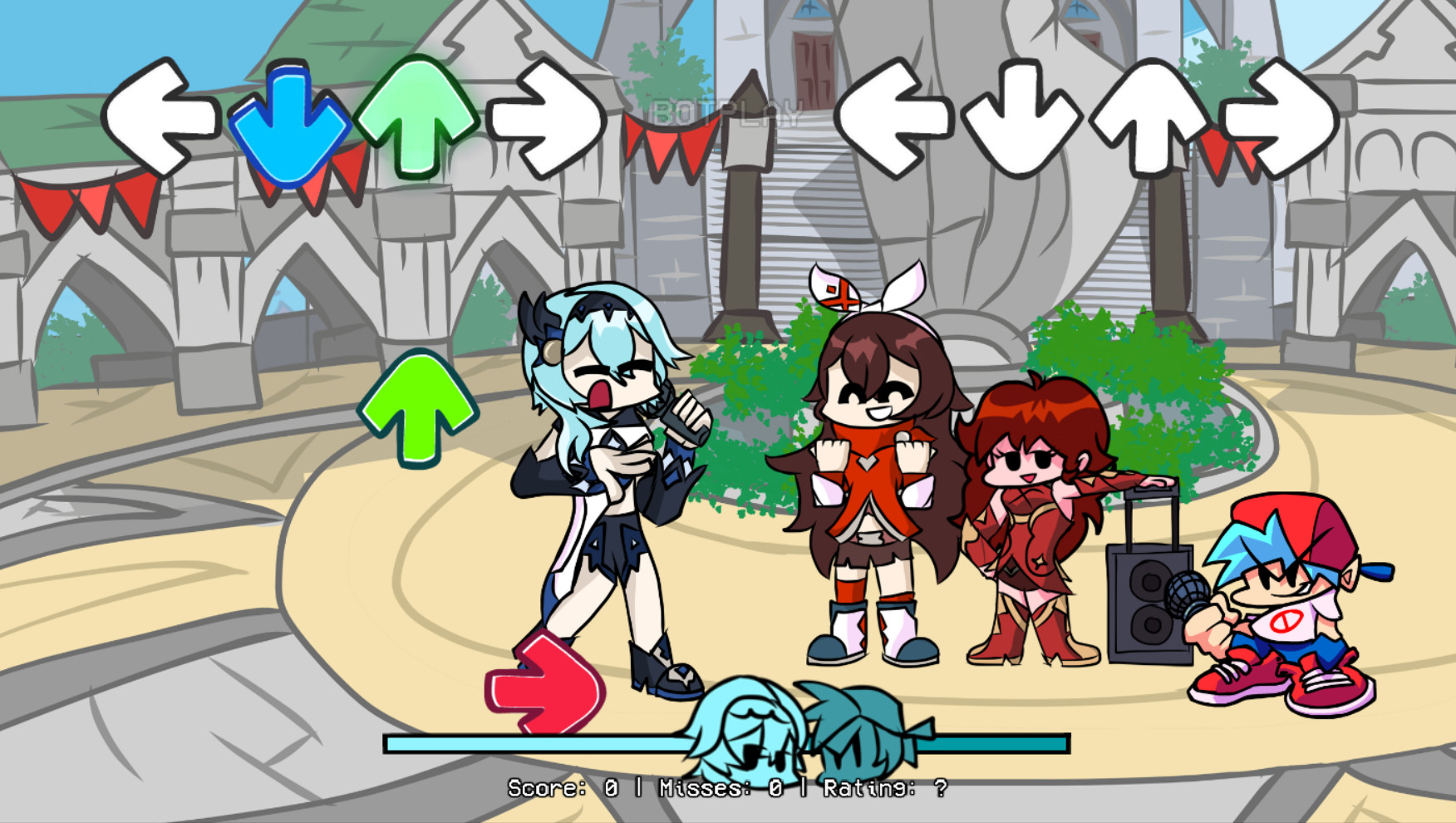 FNF: Ludi Harpastum [PART 1] (Genshin Impact) [Friday Night Funkin'] [Mods]