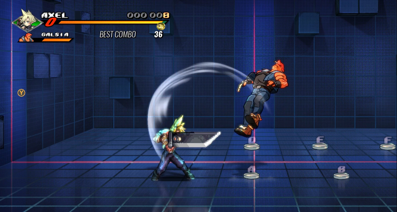 Cloud Strife Over SoR4-Axel_A Mod for Streets of Rage 4 | SOR4 Mods