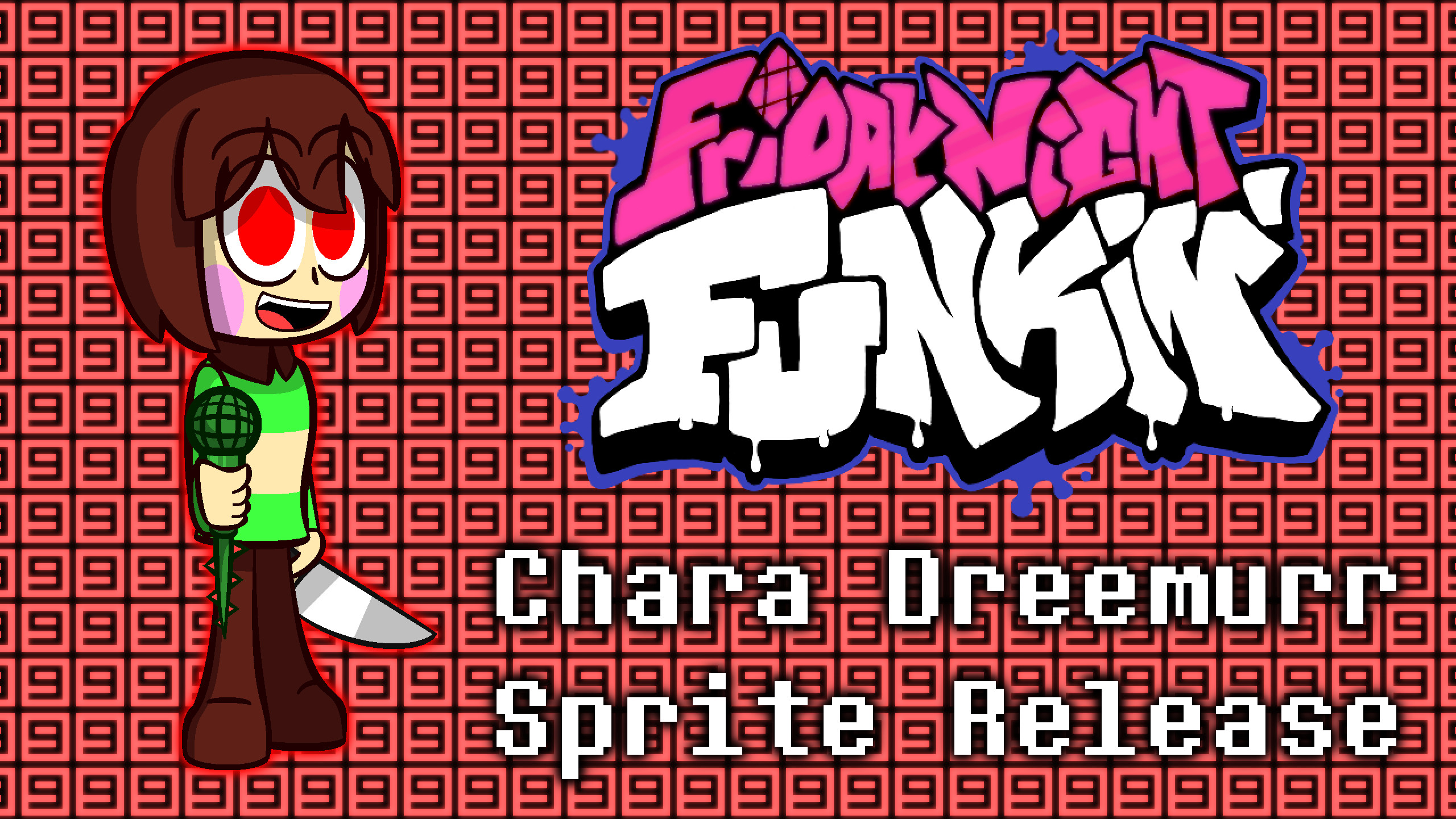 AmenKing1999's Chara Sprite set V1 Mod for Friday Night Funkin' | FNF Mods