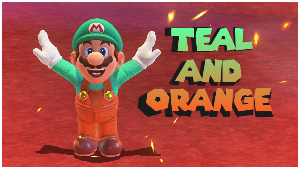 Teal and Orange Mario Mod for Super Mario Odyssey | SMO Mods