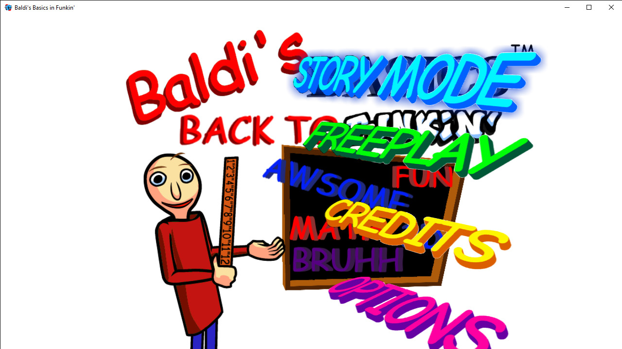 Baldi's Basics Back to Funkin' Reskin Mod for Friday Night Funkin ...