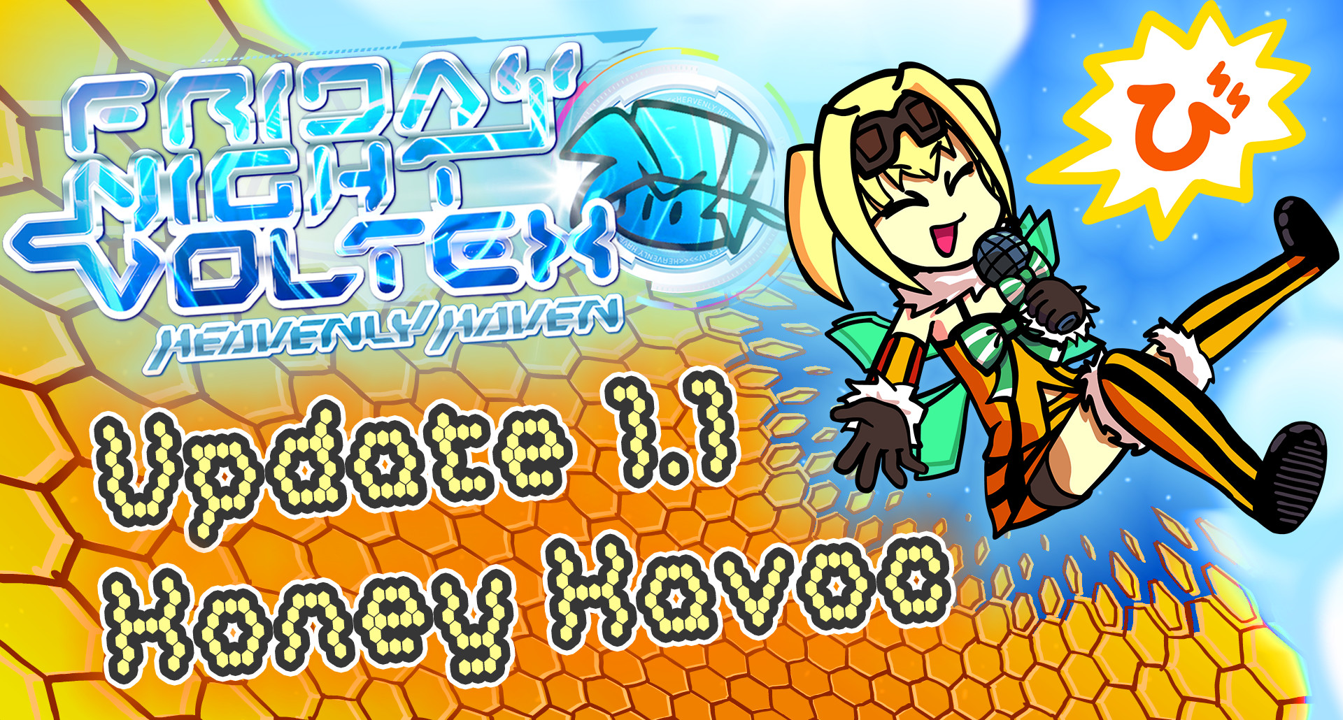 Friday Night Voltex 1.1 HONEY HAVOC Mod for Friday Night Funkin' | FNF Mods