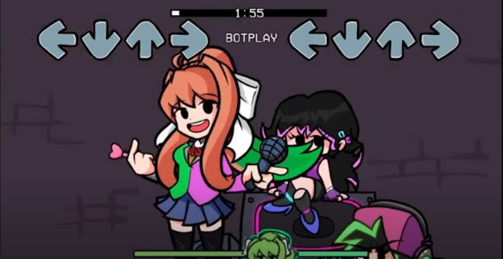 vs neo Monika Mod for Friday Night Funkin' | FNF Mods