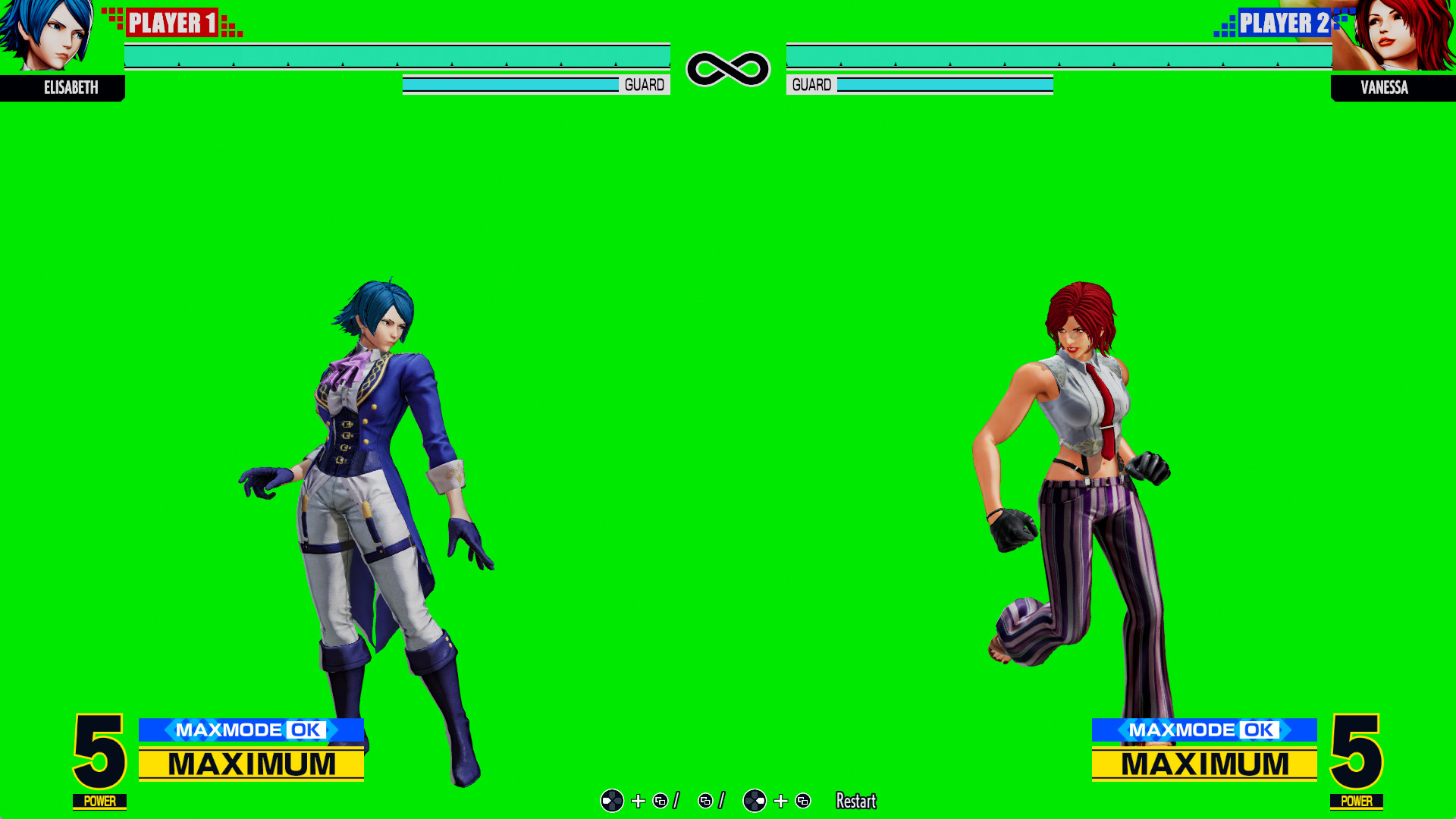 Green Screen on All Stages Mod for The King of Fighters XV | KoFXV Mods