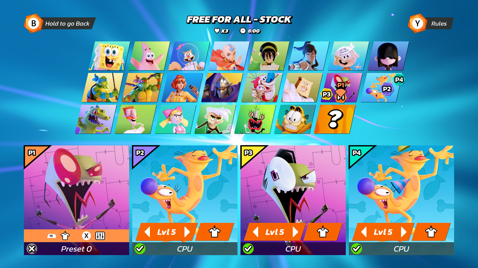 NASB - CSS and Portrait Mod (Zim and CatDog!) Mod for Nickelodeon All-Star Brawl | NASB Mods