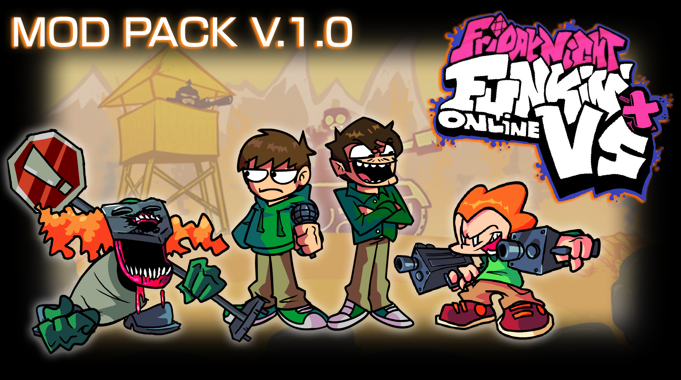 FNF ONLINE VS PLUS | Songs + Characters Mod Pack. Mod for Friday Night ...