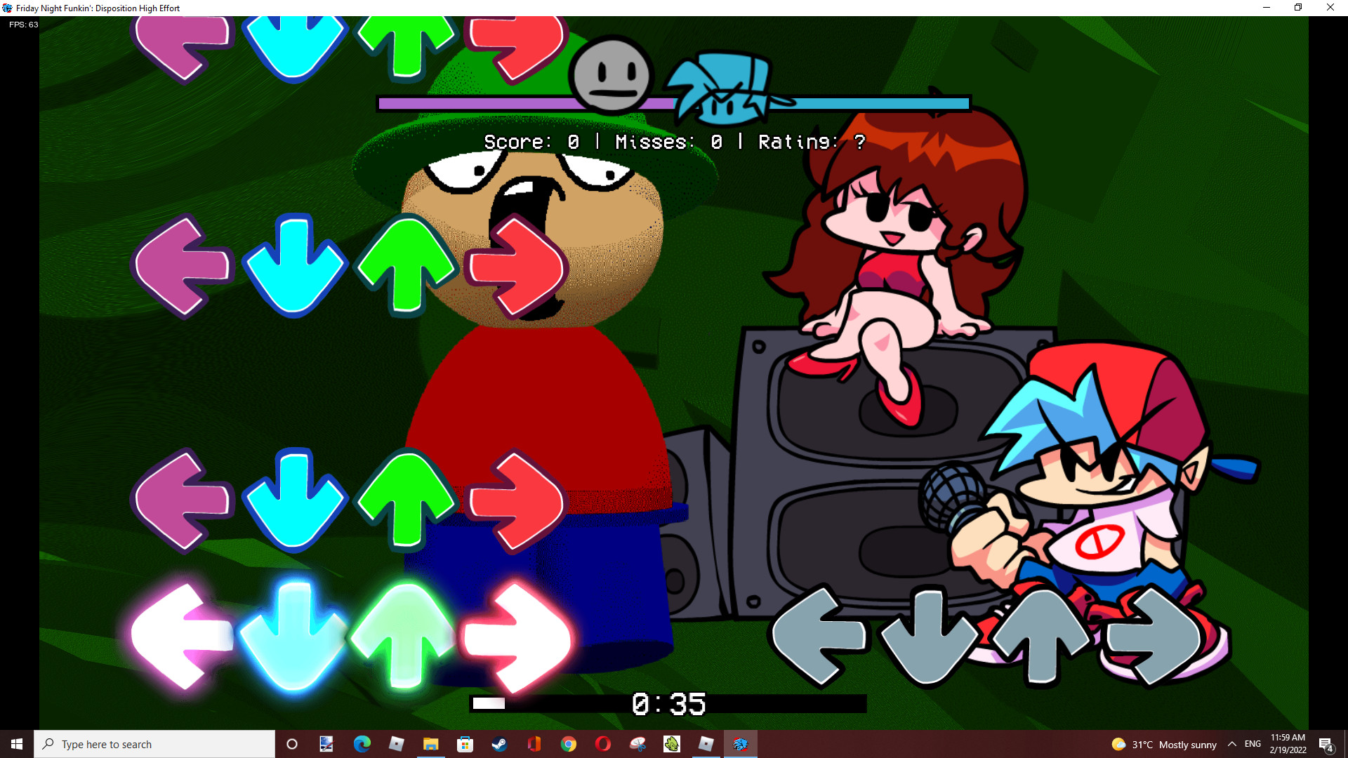 Disposition high effort Mod for Friday Night Funkin' | FNF Mods