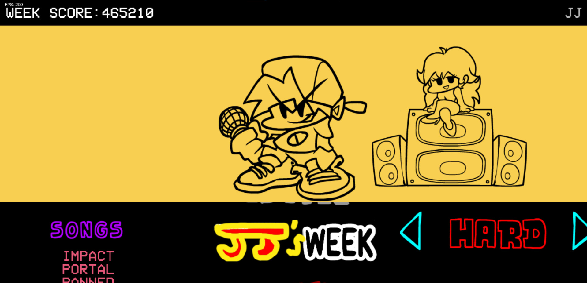 Vs. JJ Full Week (early prototype) Mod for Friday Night Funkin' | FNF Mods