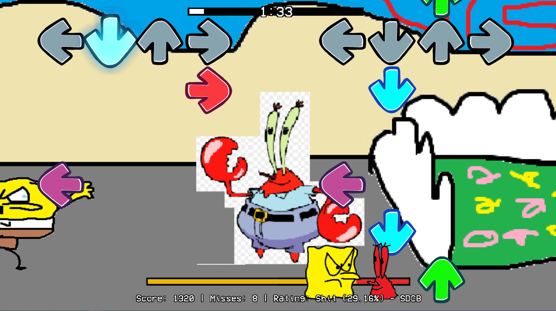 Talking about this (Fnf vs Ms paint Spongebob) Mod for Friday Night ...