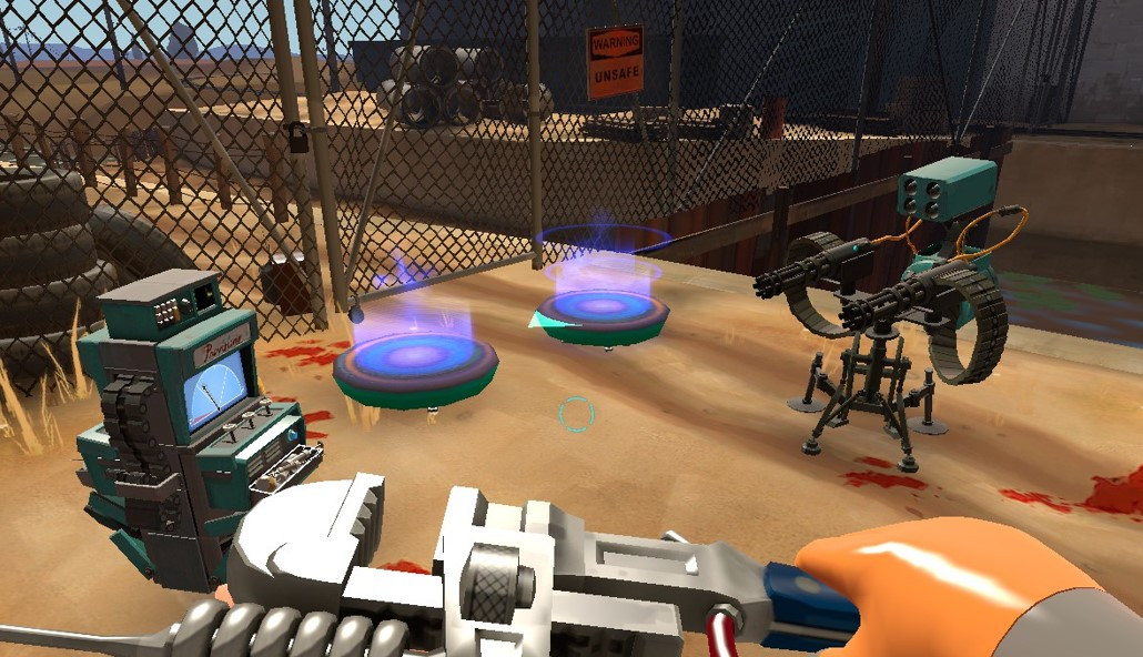 Turquoise vs Violet Engineer buildings [Team Fortress 2] [Mods]