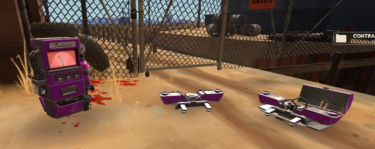 Turquoise vs Violet Engineer buildings [Team Fortress 2] [Mods]