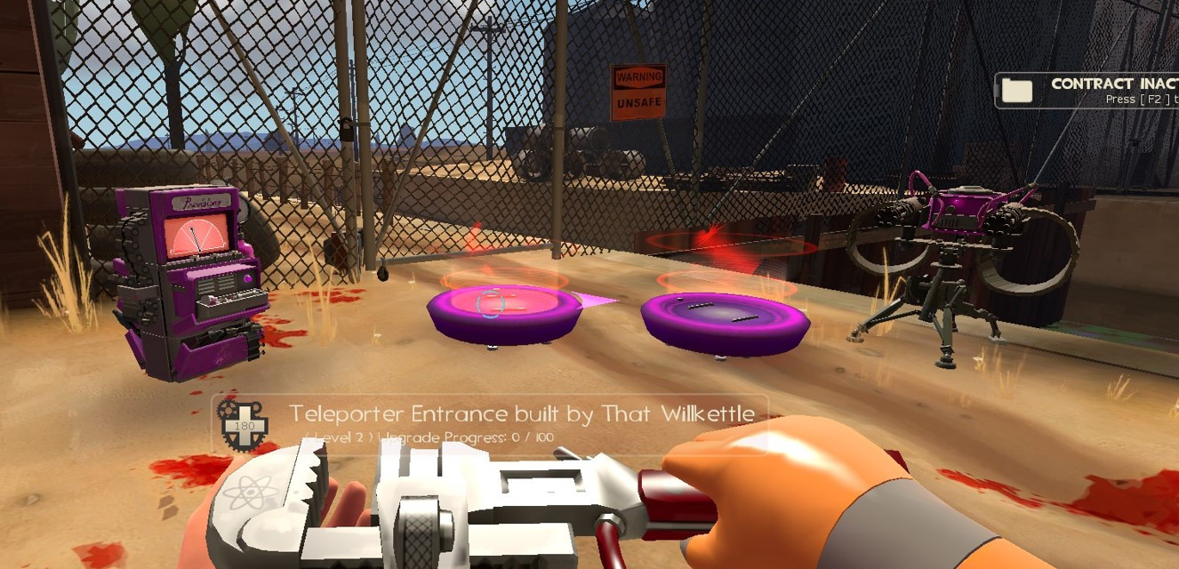 Turquoise vs Violet Engineer buildings [Team Fortress 2] [Mods]