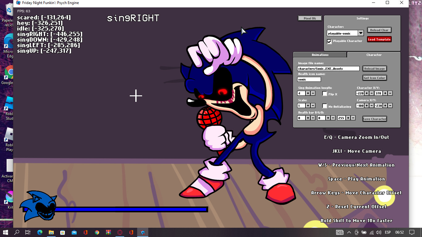 playable sonic.exe for psych engine Mod for Friday Night Funkin' | FNF Mods