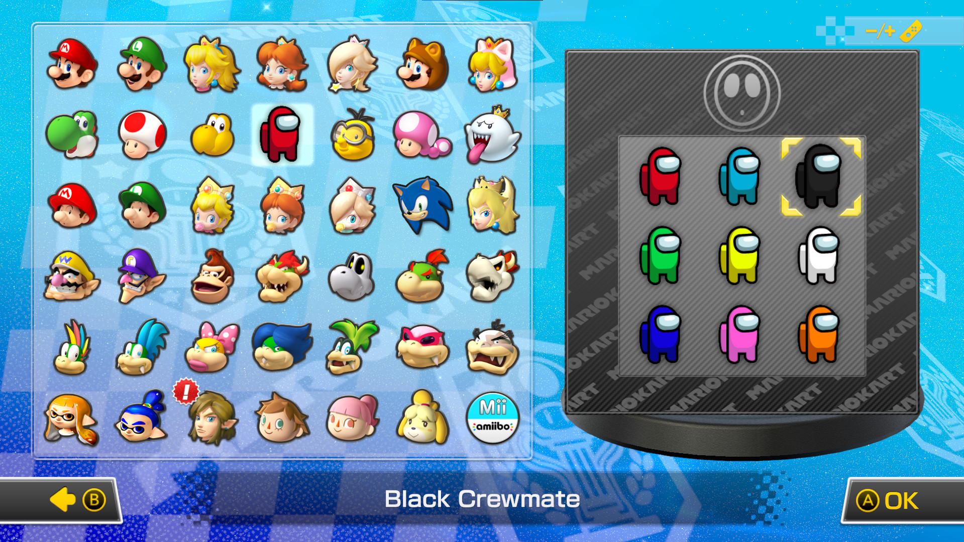 Among Us Crewmate Icons Mod for Mario Kart 8 Deluxe | MK8D Mods