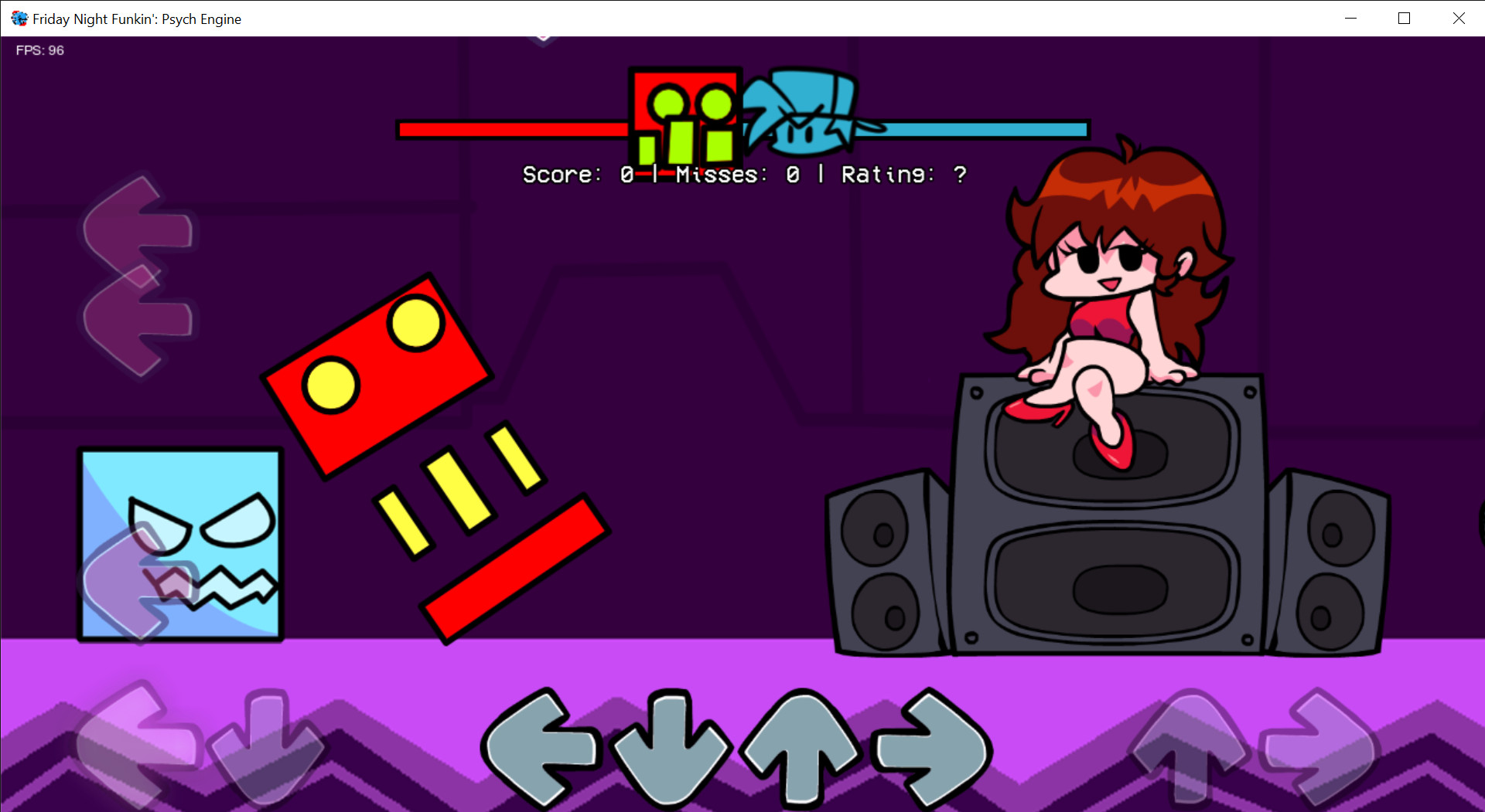 FNF VS GEOMETRY DASH [old + made in 3 days] Mod for Friday Night Funkin ...