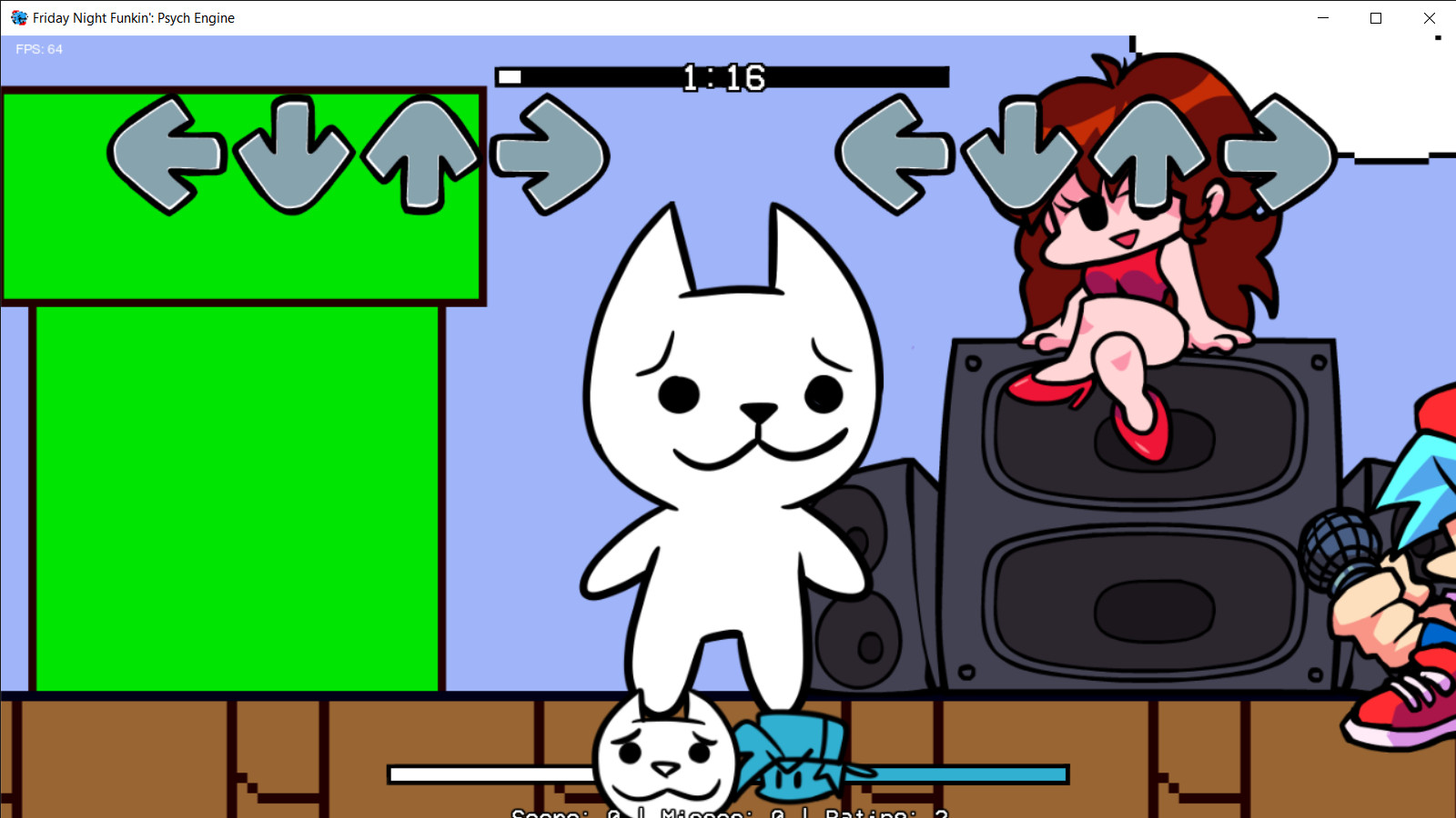 Cat Mario/Syobon Action Mod FULL WEEK Mod for Friday Night Funkin ...