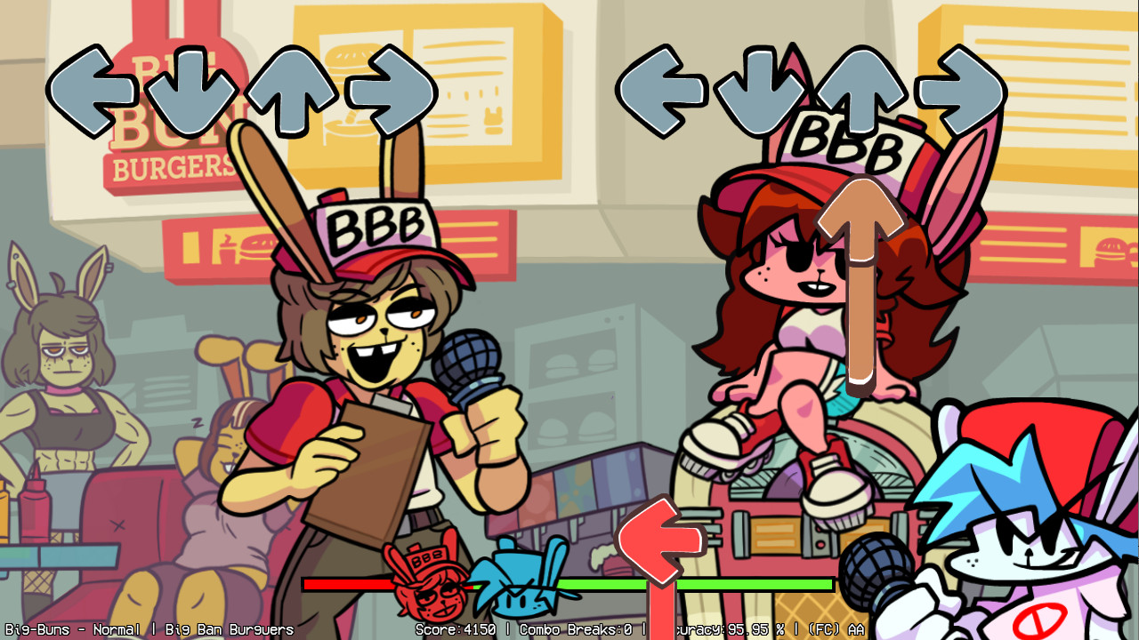 VS Big Bun Burgers Mod for Friday Night Funkin' | FNF Mods