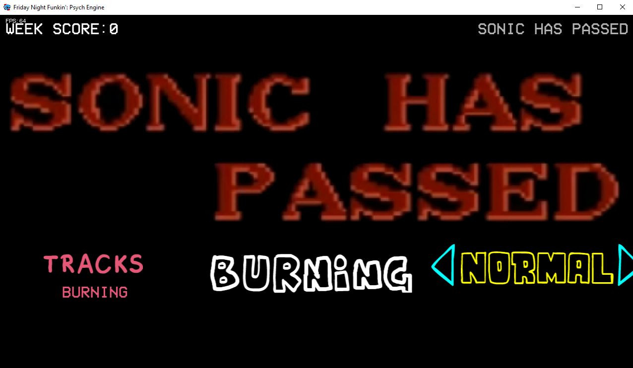 FNF - Sonic Has Passed (Burning High-Effort) Mod for Friday Night ...