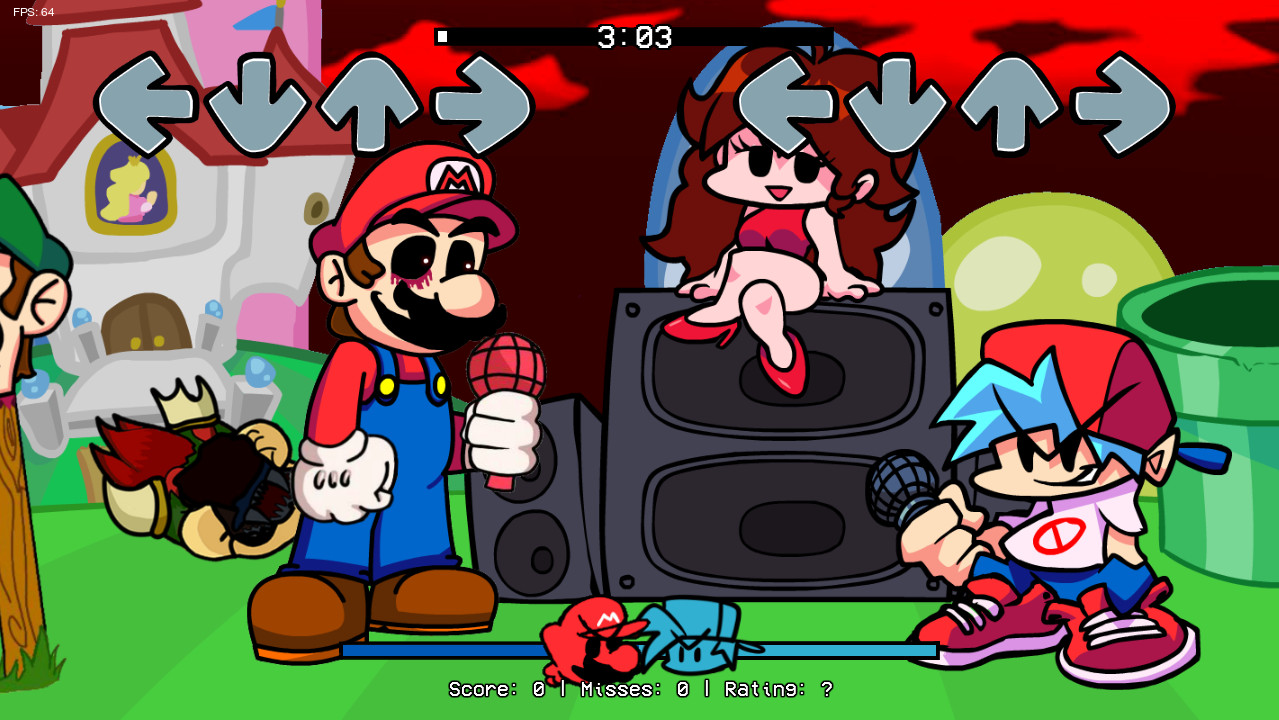 Mario.EXE Psych Engine Port V2 [Friday Night Funkin'] [Mods]