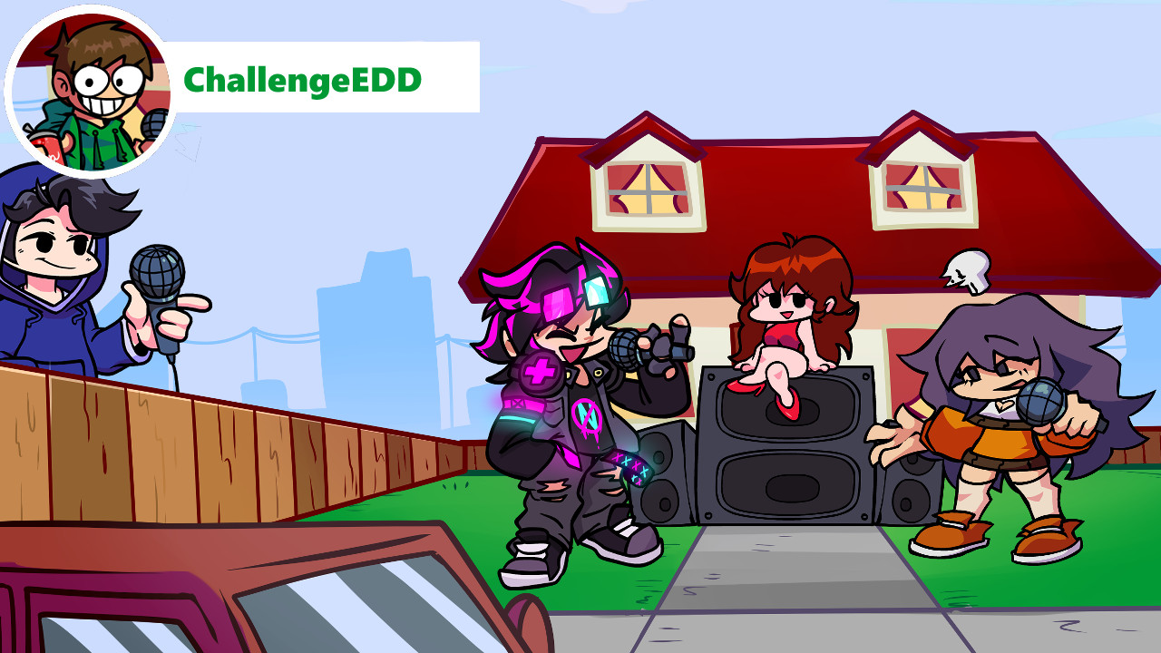 Challenge Edd But Is Neonight And Lylace And Sharv [Friday Night Funkin ...