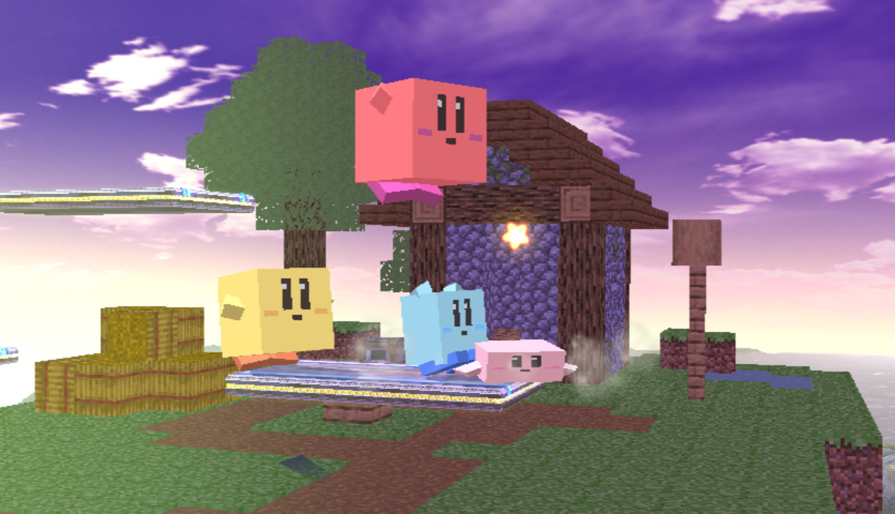 Kirby Minecraft in Kirby [SSBB] Mod for Super Smash Bros. Brawl | Brawl ...