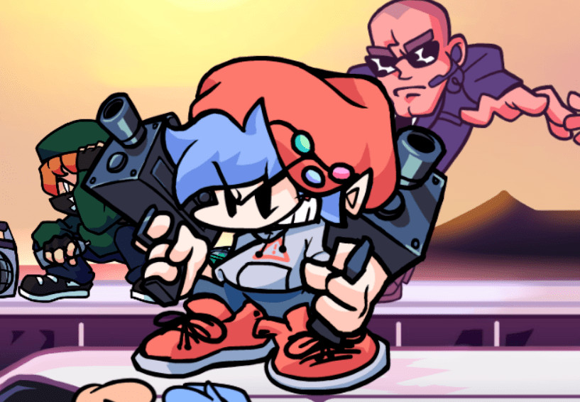 Soft BF with a gun Mod for Friday Night Funkin' | FNF Mods