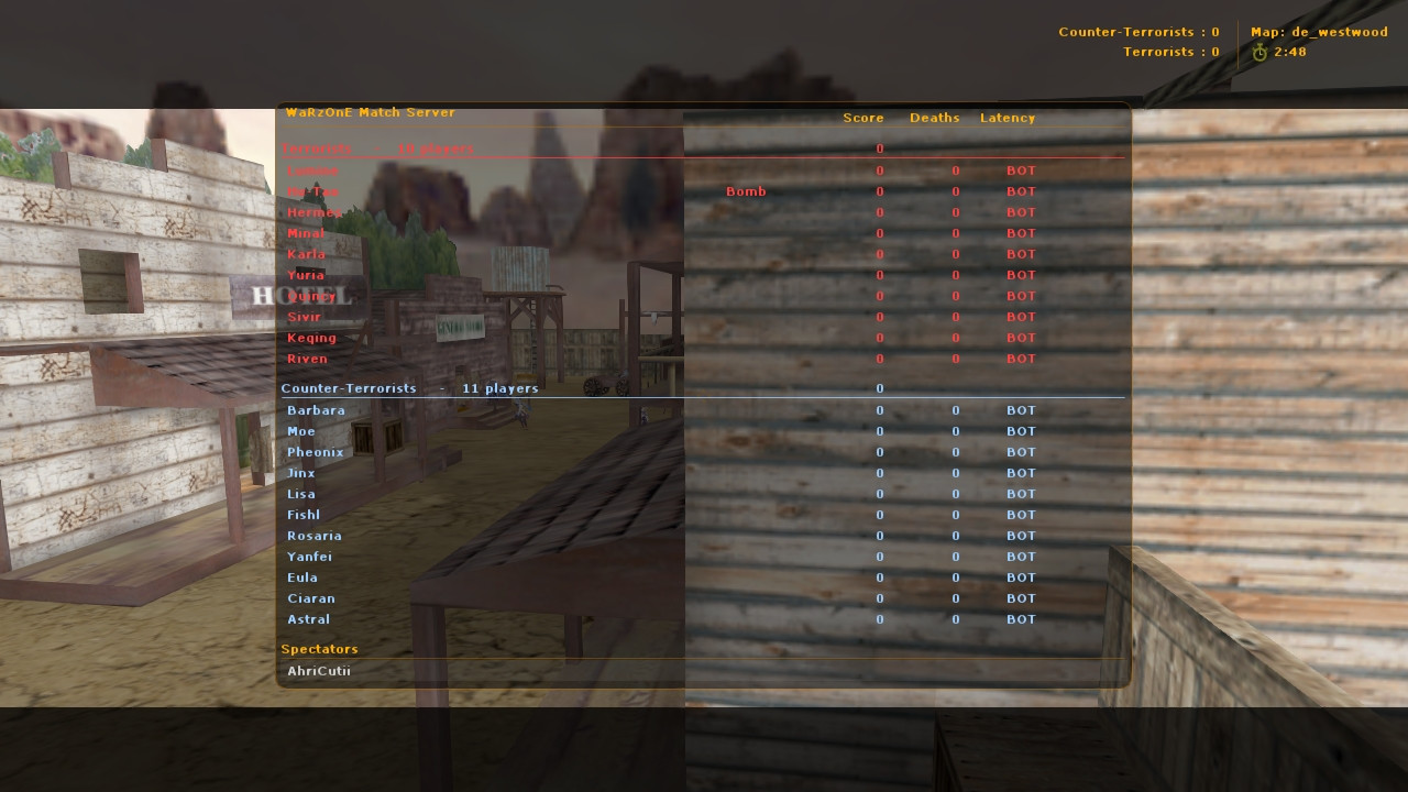 Female bot names Mod for Counter-Strike 1.6 | CS1.6 Mods