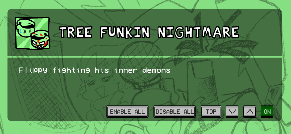 Tree Funking Nightmare Flippy vs Flipqy Mod for Friday Night Funkin ...