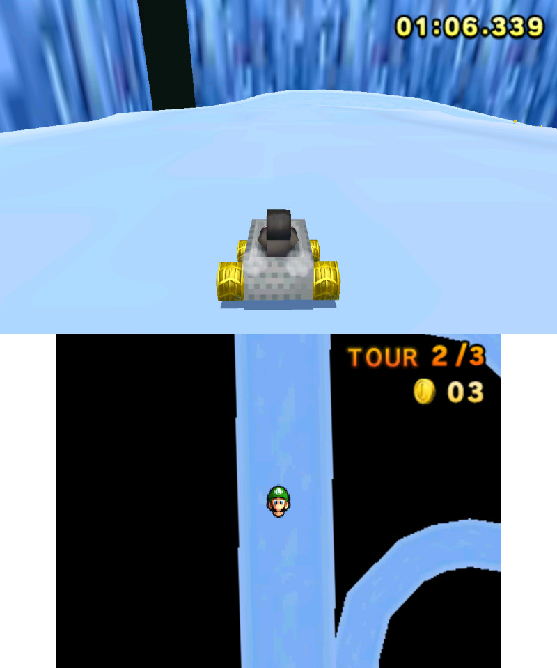 SM64 Cool cool mountain slide Mod for Mario Kart 7 | MK7 Mods