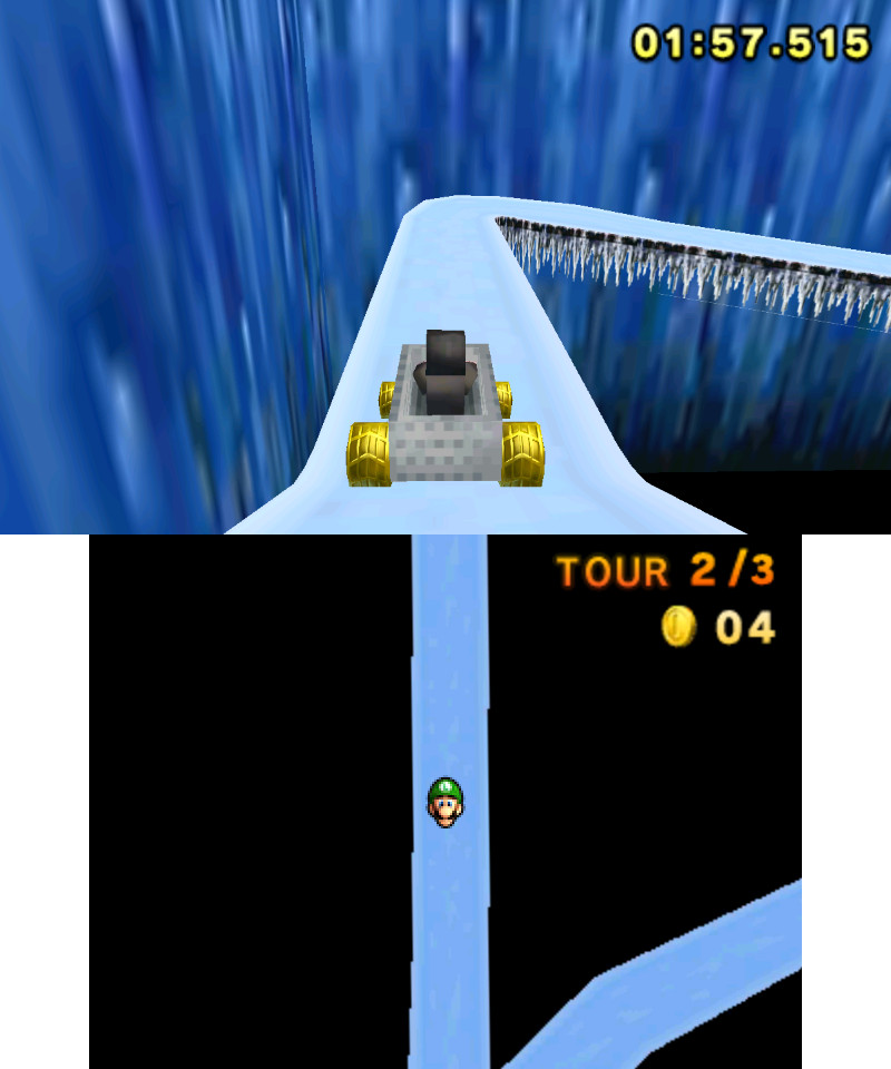 SM64 Cool cool mountain slide Mod for Mario Kart 7 | MK7 Mods