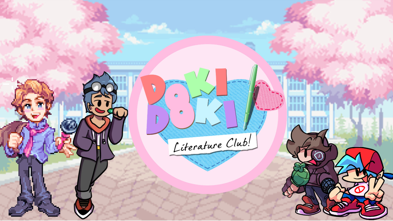 DOKIDOKI FOREVER COVER |sticky,noke,and senpai| Mod for Friday Night ...