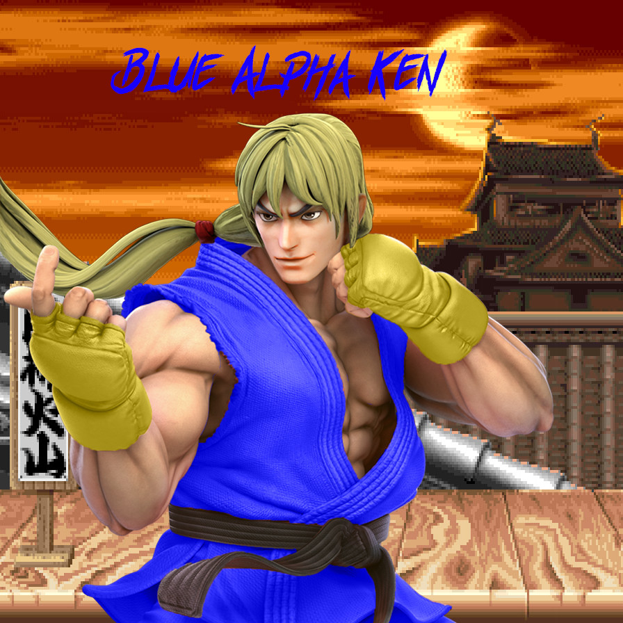 Blue Alpha Ken Mod for Super Smash Bros. Ultimate | SSBU Mods