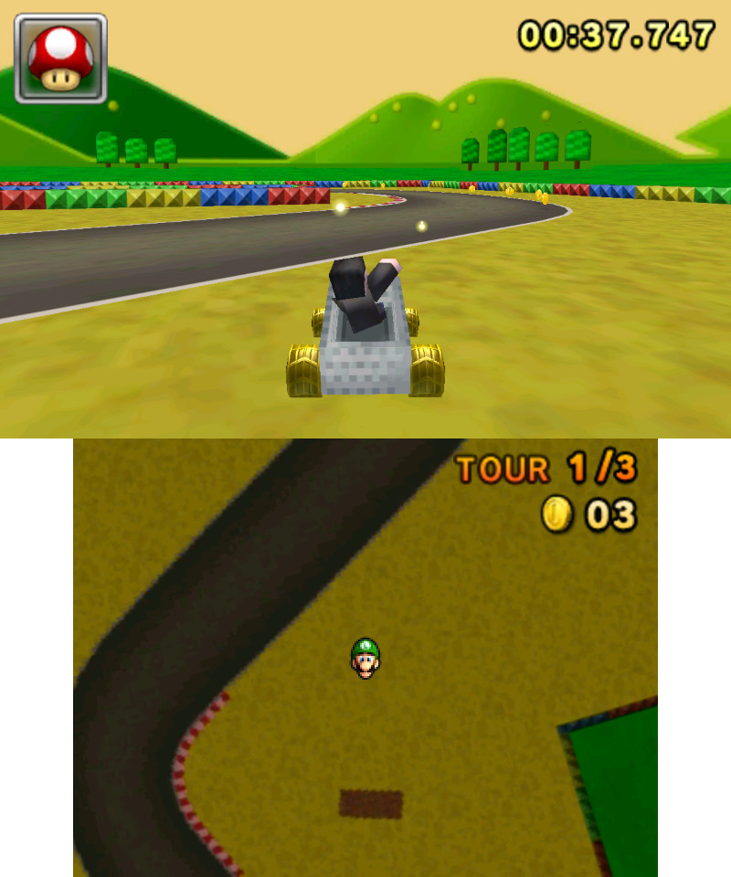 SNES Mario Circuit 1 [Mario Kart 7] [Mods]
