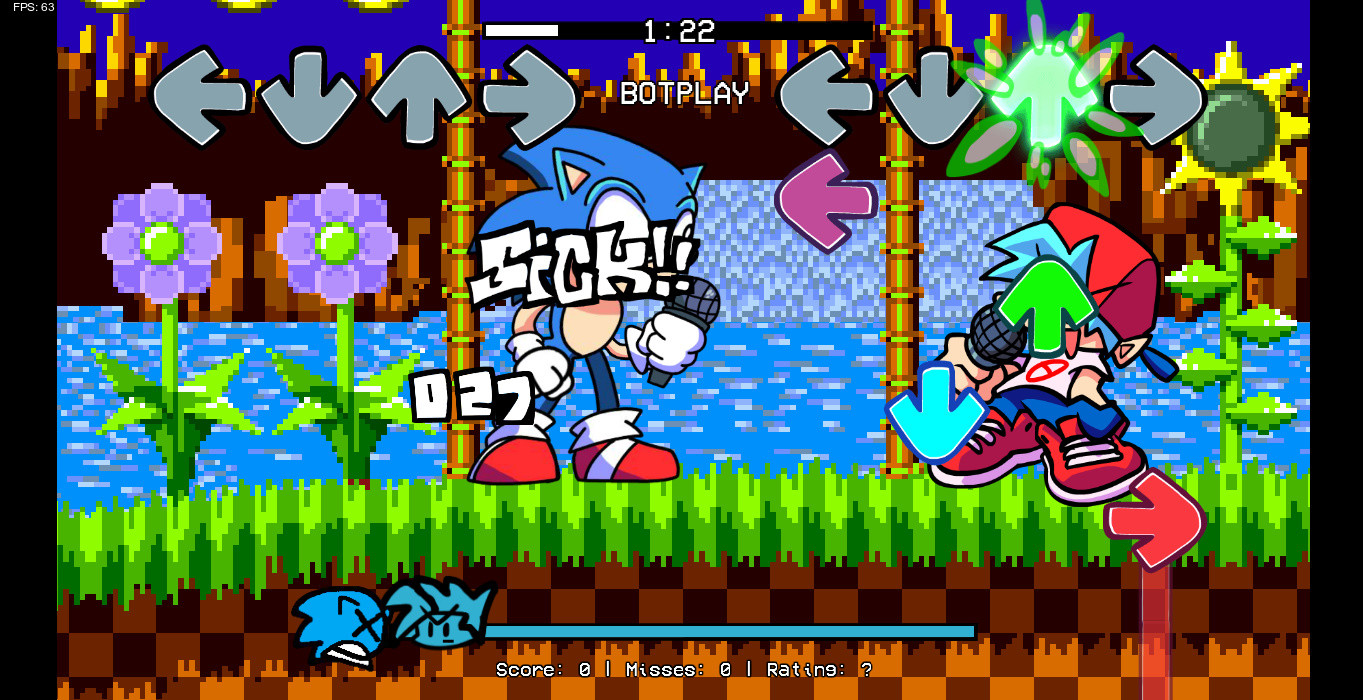 Classic Sonic for Pysch Engine (With JSON) Mod for Friday Night Funkin ...