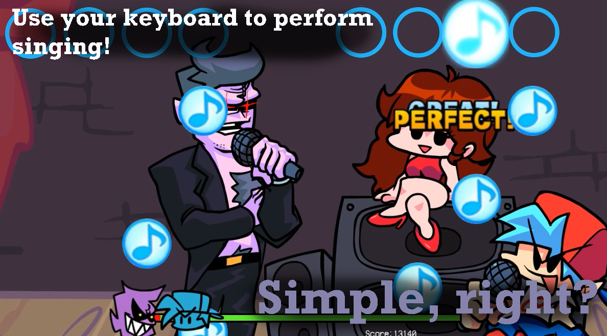 Funkin' Recital (Rhythm Recital Note Noteskin!) Mod for Friday Night ...