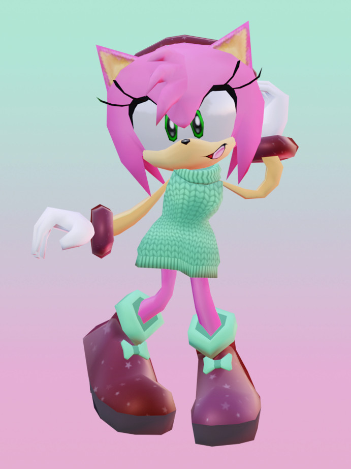 Amy (Mint Outfit) Mod for Sonic Adventure 2 | SA2 Mods