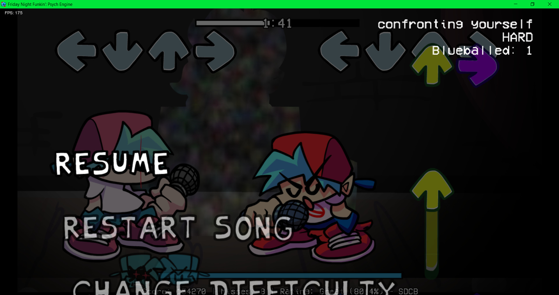 confronting yourself bf rechart [Friday Night Funkin'] [Mods]