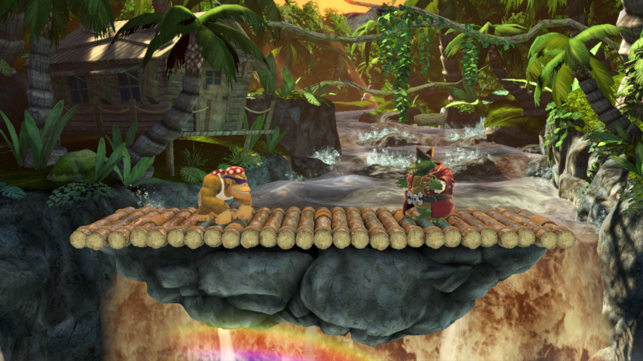 Sunset Kongo Falls Mod for Super Smash Bros. Ultimate | SSBU Mods