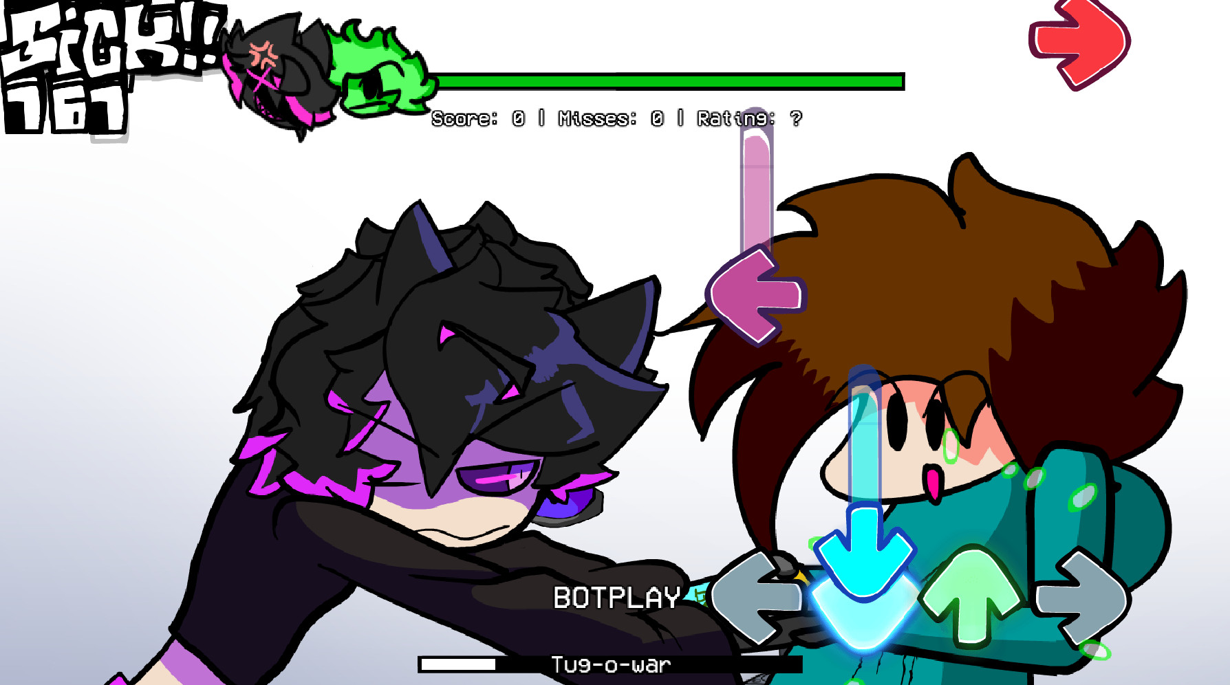 Tug o war but Dinus and Cerbera sing it [Friday Night Funkin'] [Mods]