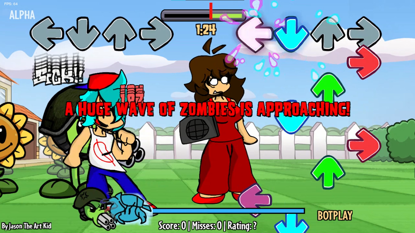 Bad Bash, But Boyfriend is Against the Zombies Mod for Friday Night ...